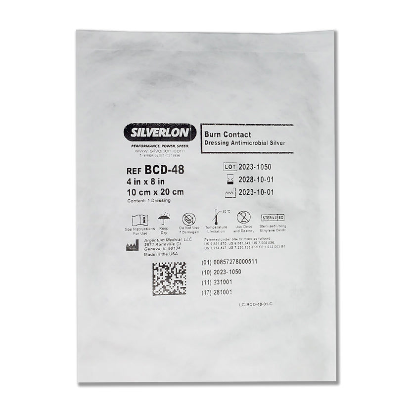 SILVERLON CONTACT DRESSING, 4 in. x 8 in. (BCD-48) – Bravida Medical Store